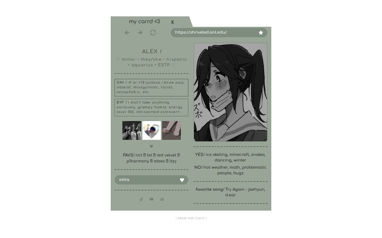 alex’s carrd